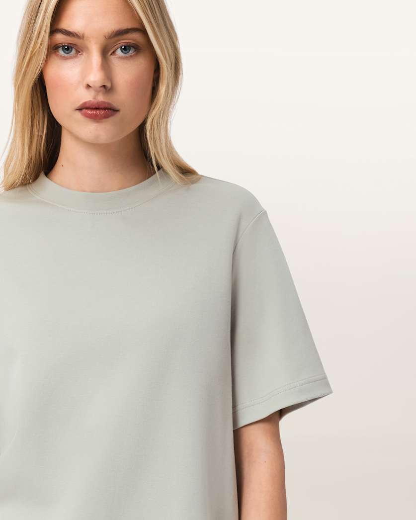 Lisa Boxy Fit T-Shirt PALE GREEN | ALLSAINTS Canada